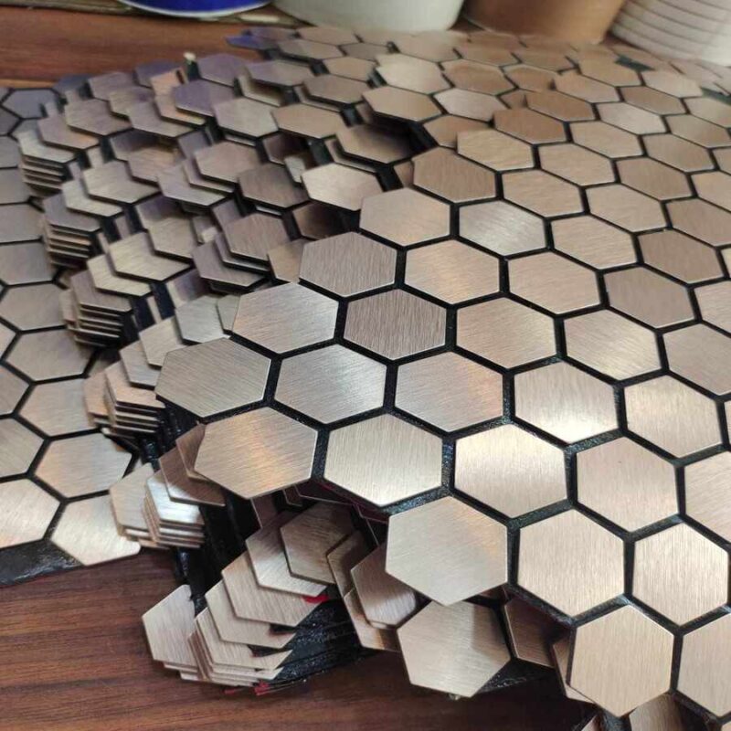 3D Wall Tiles Self- Adhesive (Copper) » Al-Zaib Interior
